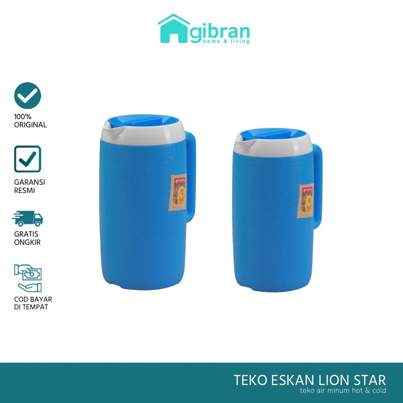 Jual TEKO ESKAN TERMOS JUG AIR PLASTIK LION STAR 1,7 & 2,5 Liter Serbaguna Untuk Panas dan ...