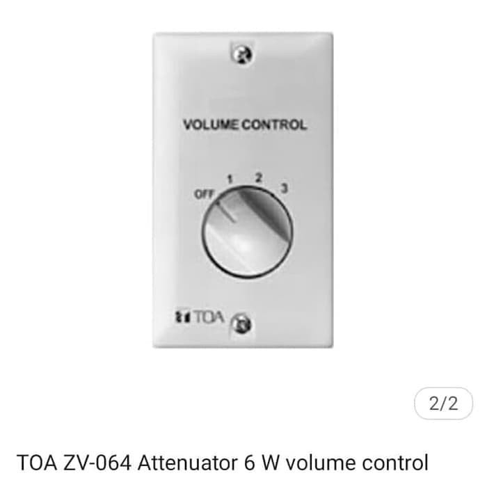 Jual TOA ZV 064 (VOLUME CONTROL/ATTENUATOR 6WATT) | Shopee Indonesia