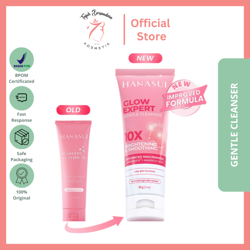 Jual Hanasui Glow Expert Gentle Cleanser | Shopee Indonesia