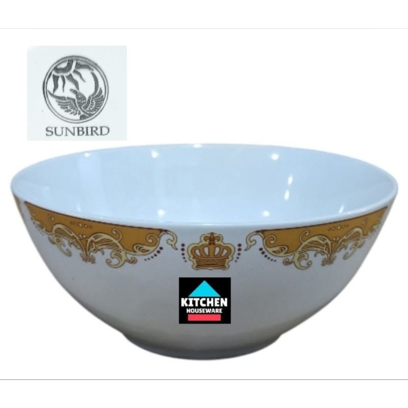 Jual Mangkok Mie Keramik 1 pcs Bulat Mangkuk Mahkota Bakso Sup Es Buah ...
