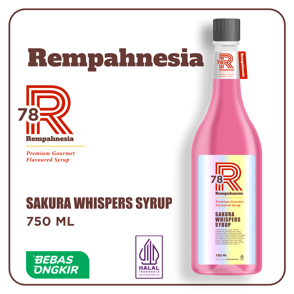 Jual Syrup Sakura Whispers / Sirup Rasa Sakura Whispers Premium 750ml ...