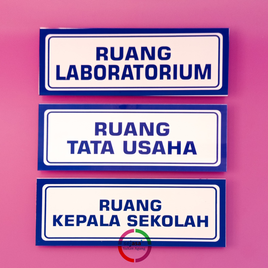 Jual Papan Akrilik Tata Usaha | Papan Akrilik Ruang Kepala Sekolah ...