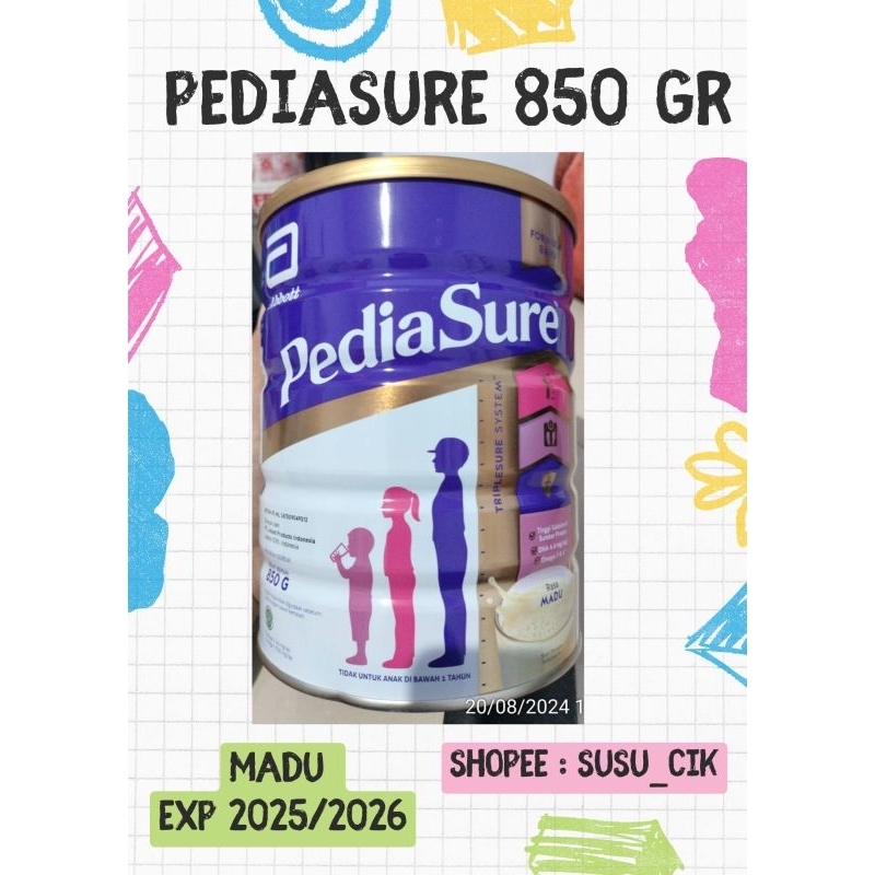 Jual Pediasure 850 gram Madu exp 2026 | Shopee Indonesia
