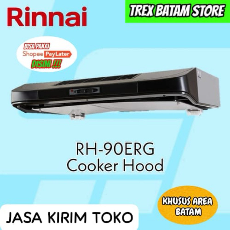 Jual RINNAI COOKER HOOD RH 90 ER UKURAN 90 CM EXHAUST KOMPOR GARANSI RESMI [ BATAM ] | Shopee ...