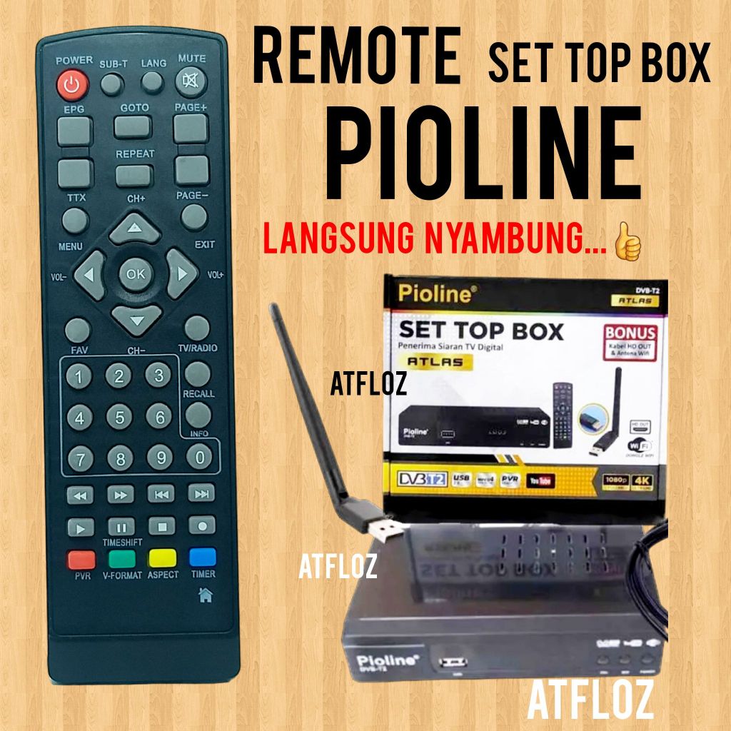Jual Remote pioline set top box remot langsung bisa nyambung tanpa ...