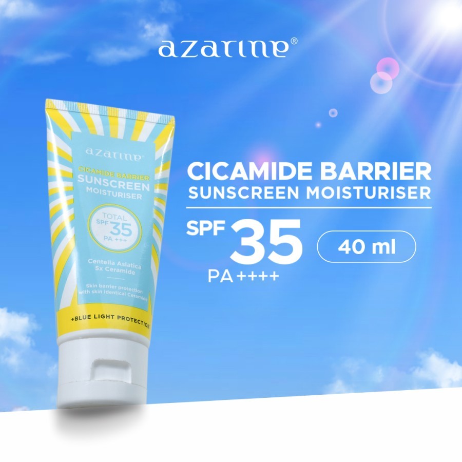 Jual Azarine Cicamide Barrier Sunscreen Moisturiser SPF35 PA+++ 40ml ...