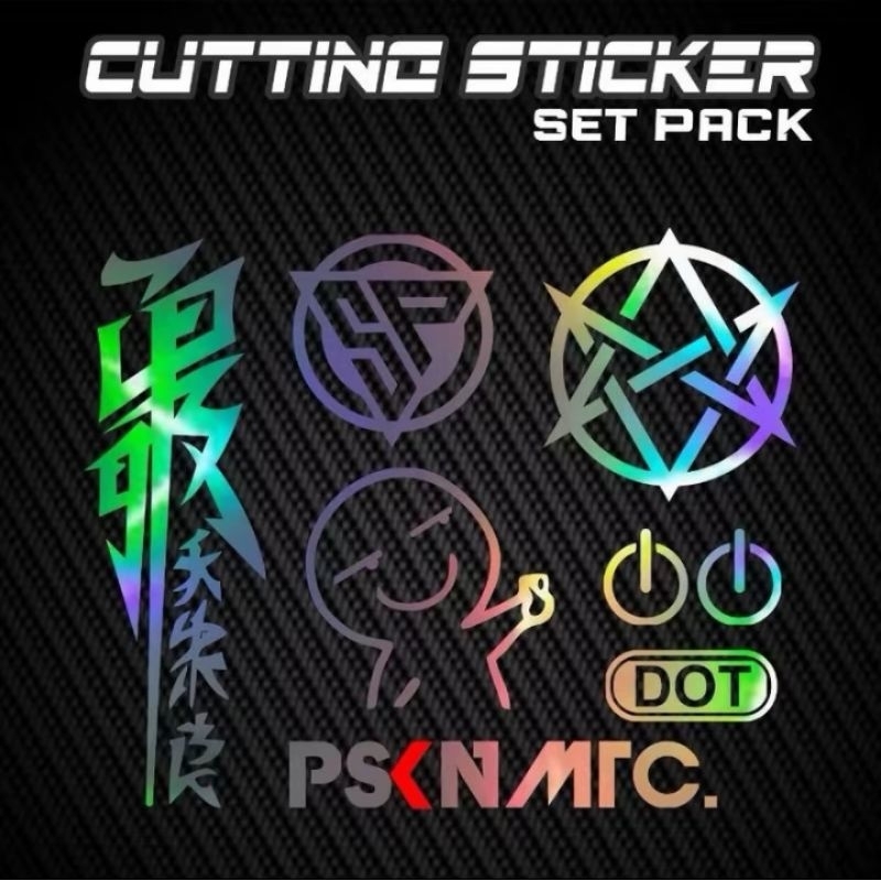Jual Stiker Cutting Seat PSKNMTC Kanji China Logo SP Bulat Emot Lucu ...