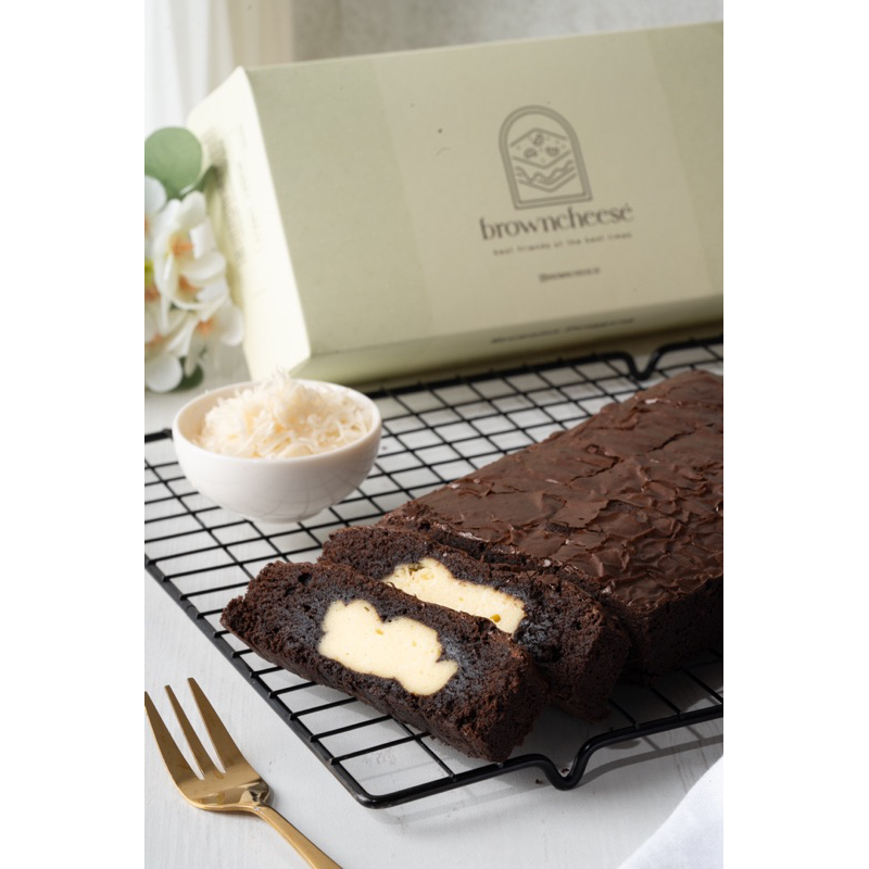 Jual Browncheese Brownies Panggang Insert Cheese 20x10 | Fudgy Brownies ...