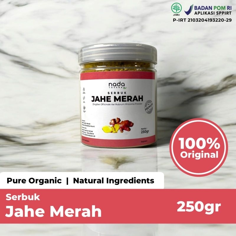 Jual JAHE MERAH Bubuk Serbuk Premium | Herbal Flu, Batuk & Stamina ...