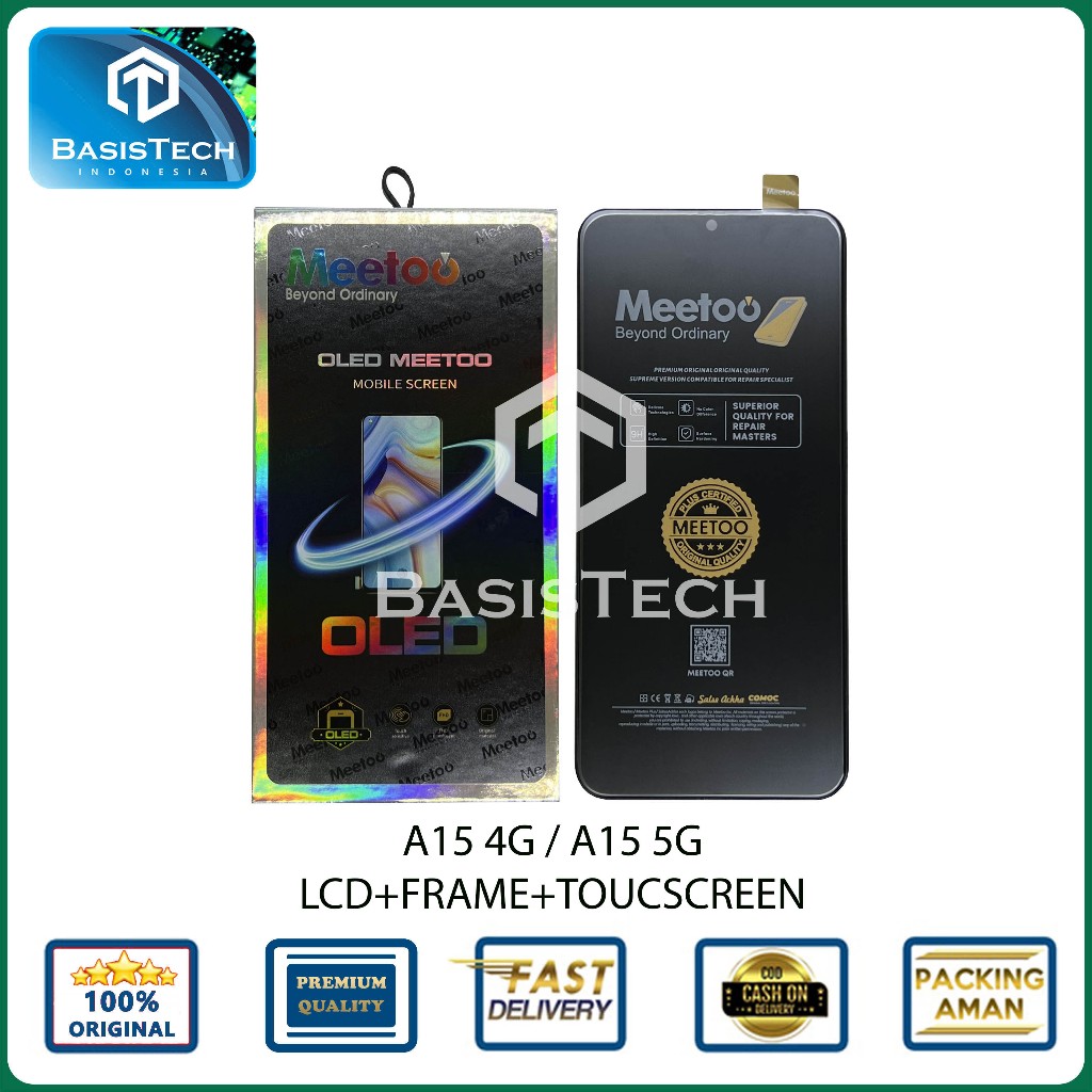 Jual LCD SAMSUNG A15 4G A155 A155F - A15 5G A156 +FRAME - MEETOO OLED ...