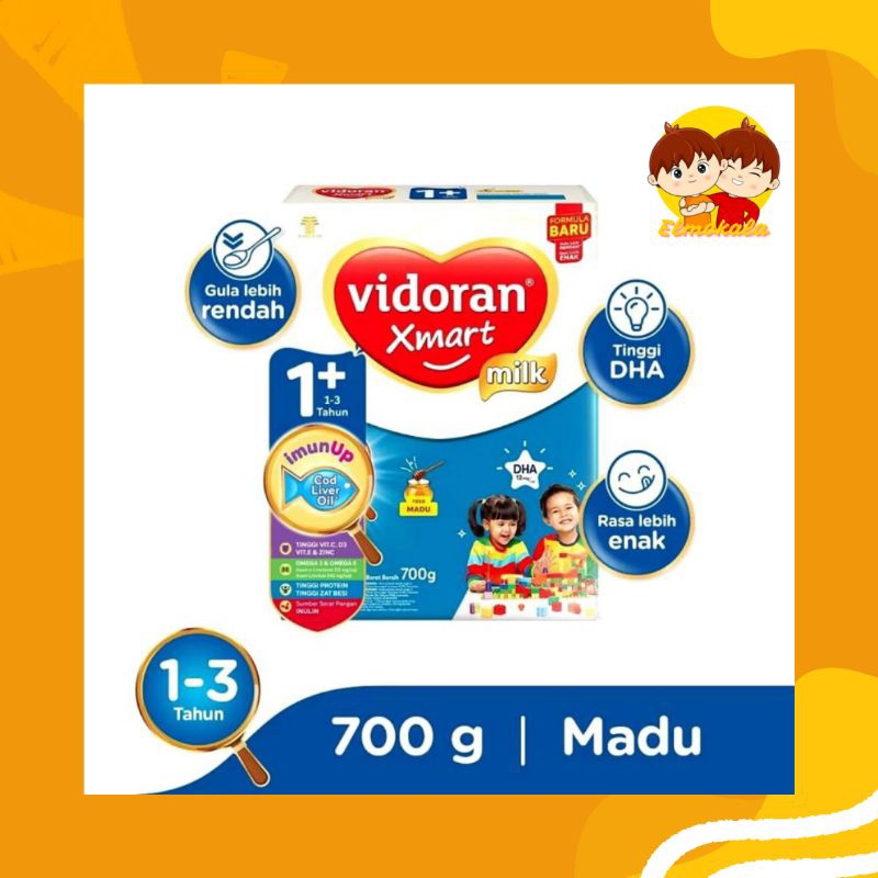 Jual VIDORAN XMART 1+ MADU VANILA 700G | Shopee Indonesia