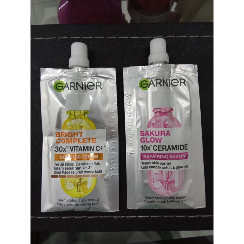 Jual Garnier Bright Complete Booster Serum, Sakura Glow 10x Ceramide ...
