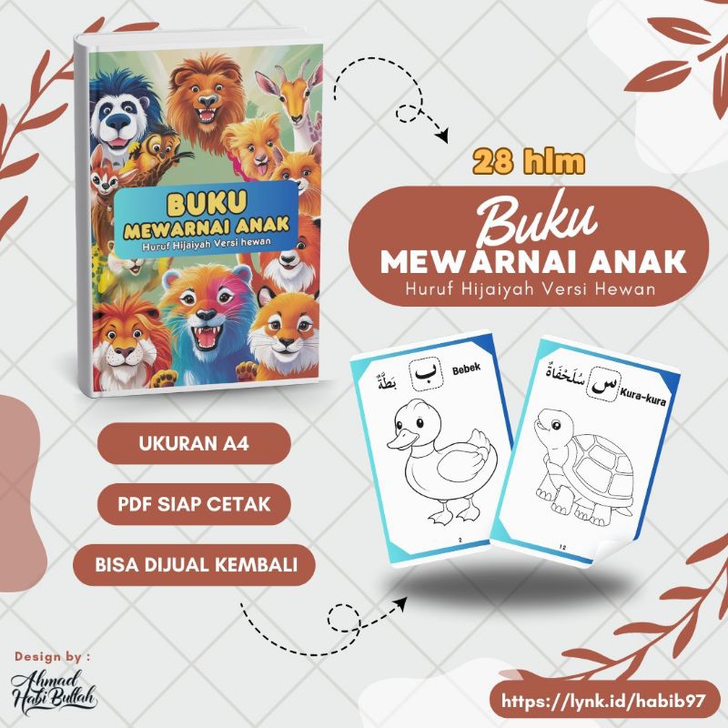 Jual [PDF] 01 BUKU MEWARNAI ANAK versi Bahasa Arab | Shopee Indonesia
