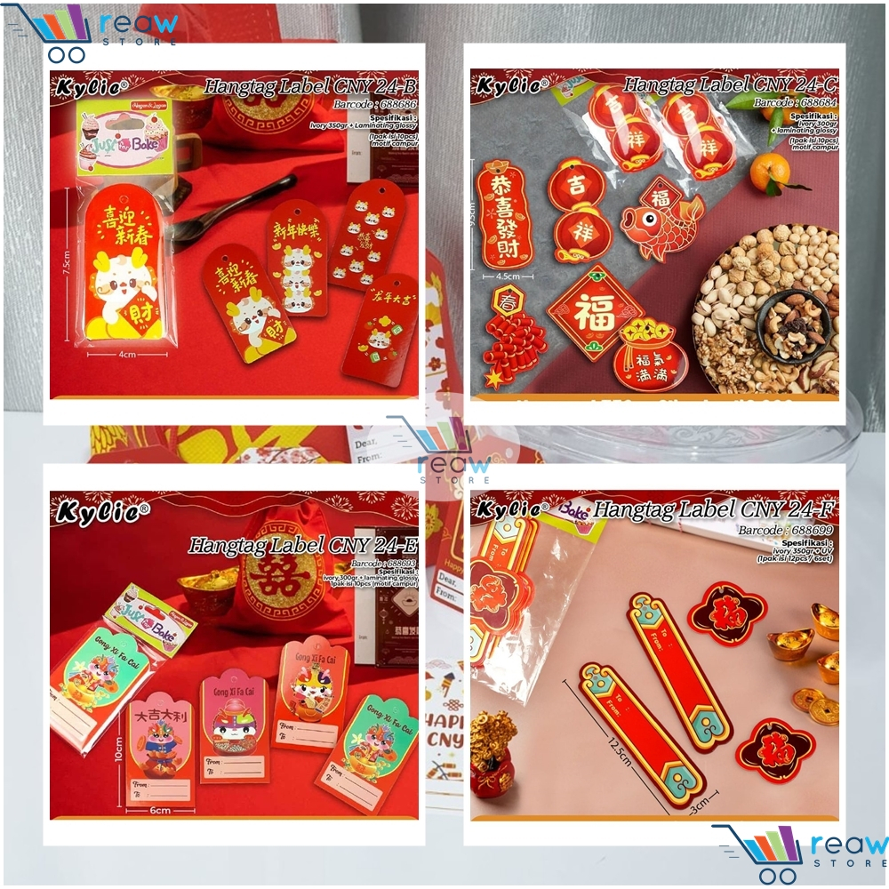 Jual 10 Pcs Hang Tag Parcel / Kartu Ucapan Imlek Sincia Chinese New ...