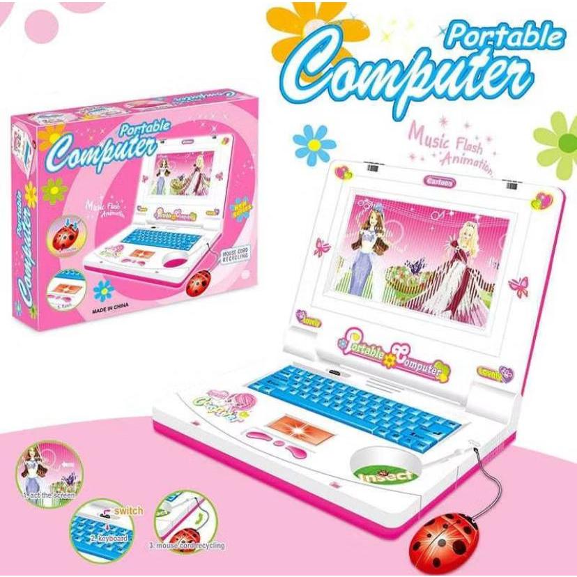Jual Portable Computer Mini Mainan Edukasi Laptop Anak Notebook ...