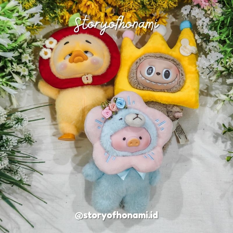 Jual KONNO HEAD COLLAR - TOPI DOLL 15 CM LABUBU BUNGA CROWN MAHKOTA ...