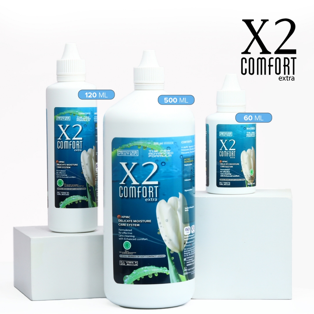 Jual X2 Comfort Solutions - Cairan Solution 60Ml - Air Softlens ...