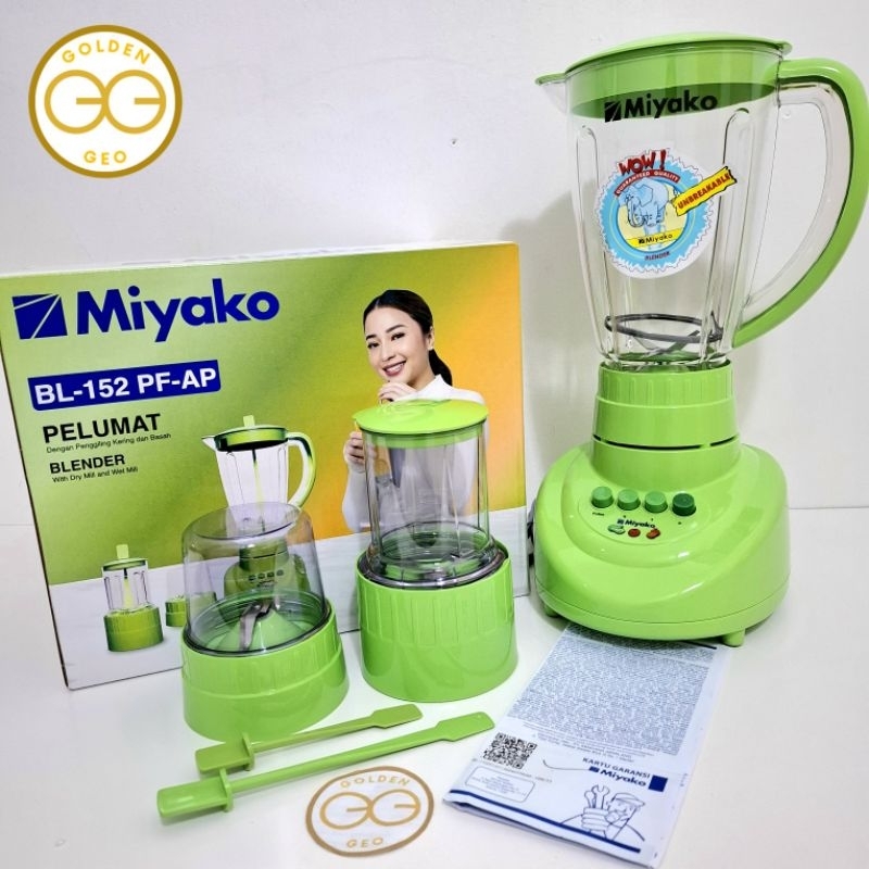 Jual Blender 3in1 MIYAKO BL-152PF-AP ORIGINAL GARANSI RESMI (GEUJ ...
