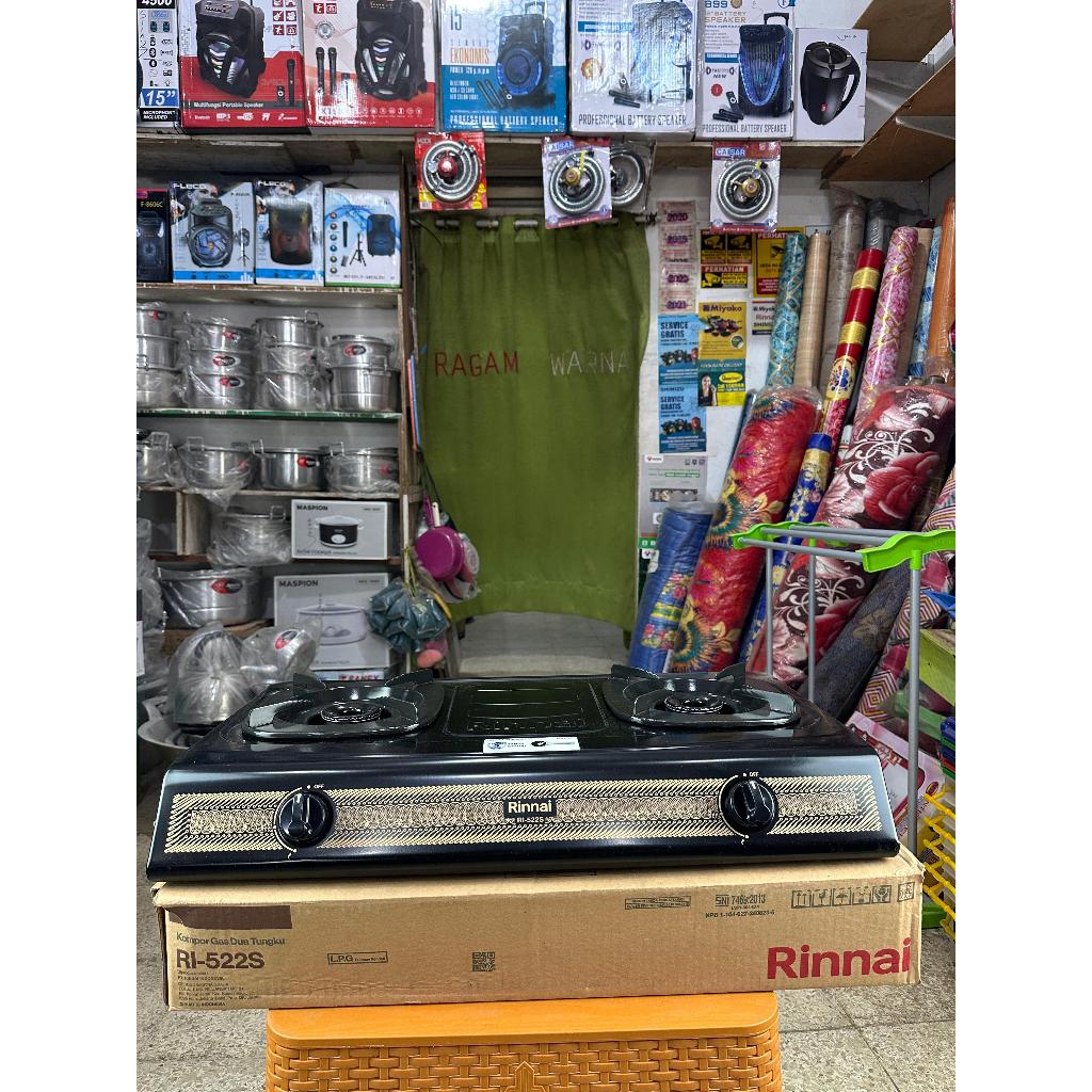 Jual RINNAI Kompor Gas 2 Tungku RI-522S Awet Tahan Lama Garansi Resmi | Shopee Indonesia