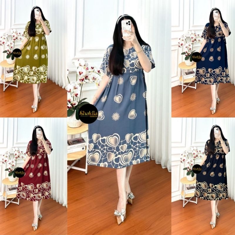 Jual Shakila Batik - Daster wanita Panjang Rayon Grade A Busui ...