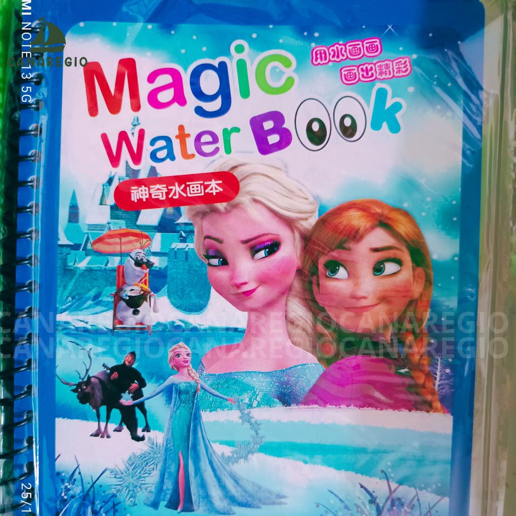Jual Buku Gambar Mewarnai Frozen Anna Elsa Magic water book keren ...