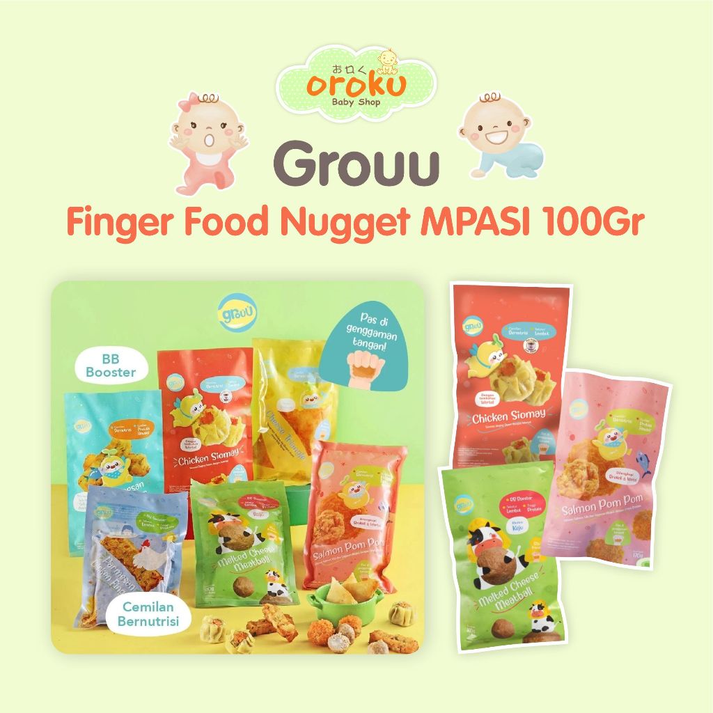 Jual GROUU FINGER FOOD NUGGET MPASI 100GR / NUGGET MPASI | Shopee Indonesia