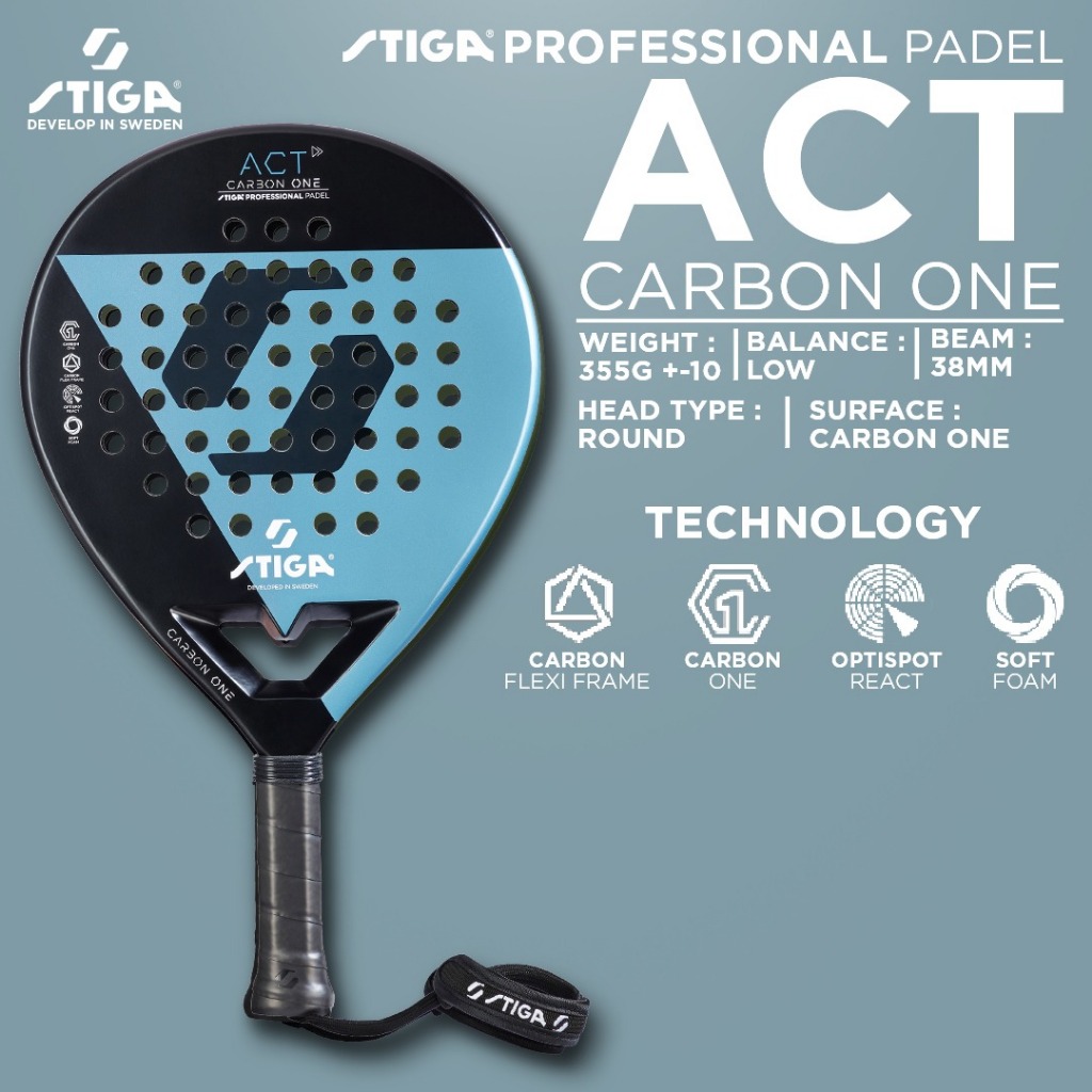 Jual Raket Padel Tenis Tennis Stiga Professional Padel ACT Carbon One ...