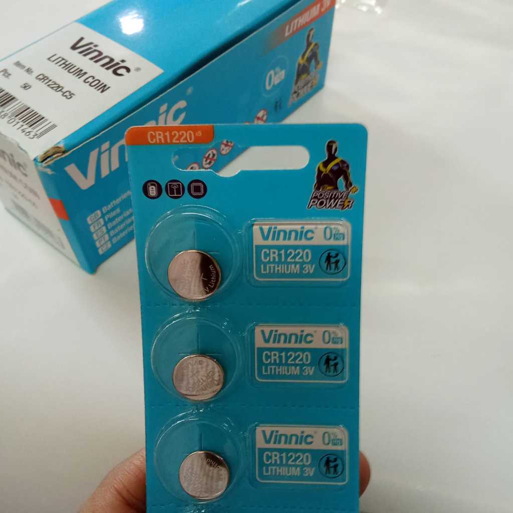 Jual Baterai Original Merk VINNIC 1220 Lithium 3V | Shopee Indonesia