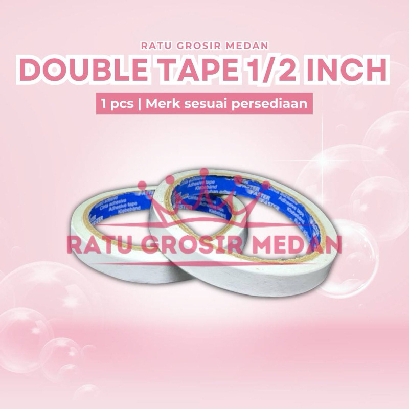 Jual DOUBLE TAPE UKURAN 1/2 INCH MEREK FASTER KUALITAS TEBAL | Shopee ...