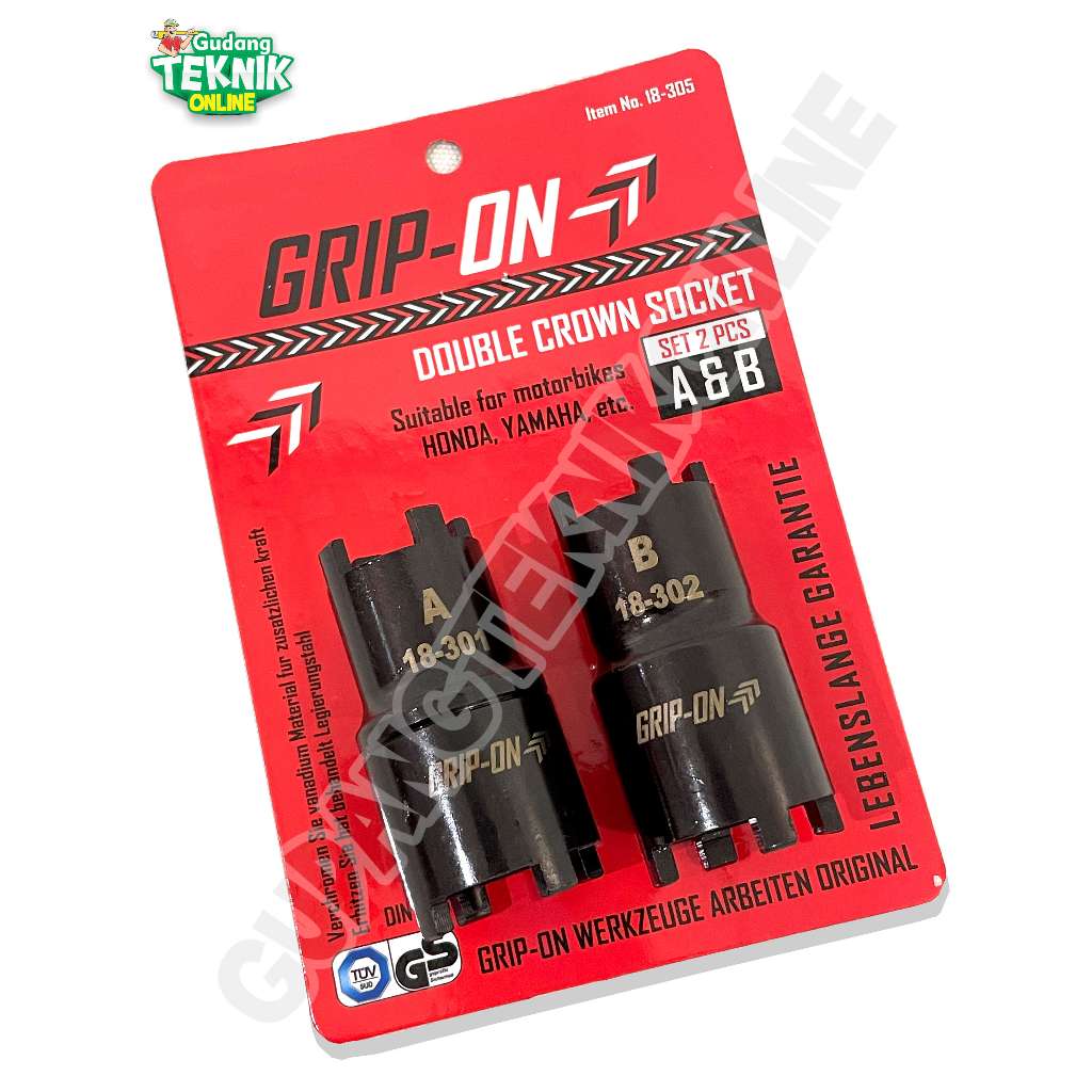 Jual PAKET A&B Kunci Mahkota TYPE A B Mur Kopling GRIP ON 18--305 ...