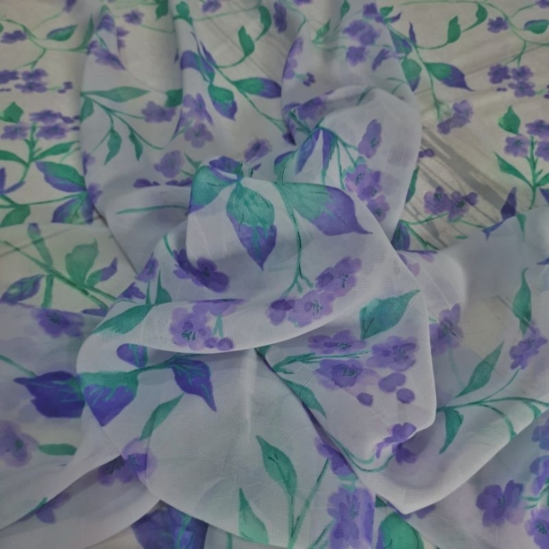 Jual kain sifon motif | Harga/0,5 m | kain sifon meteran | kain chiffon ...