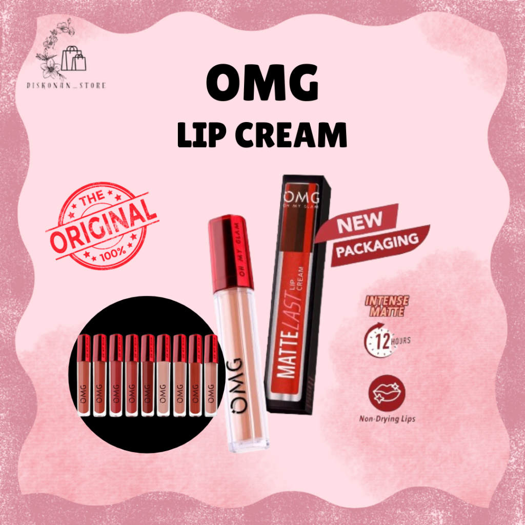 Jual OMG OH MY GLAM Mattelast Lip Cream 2.9 g - Lip Cream Matte Dengan Warna Intense, Tahan Lama ...