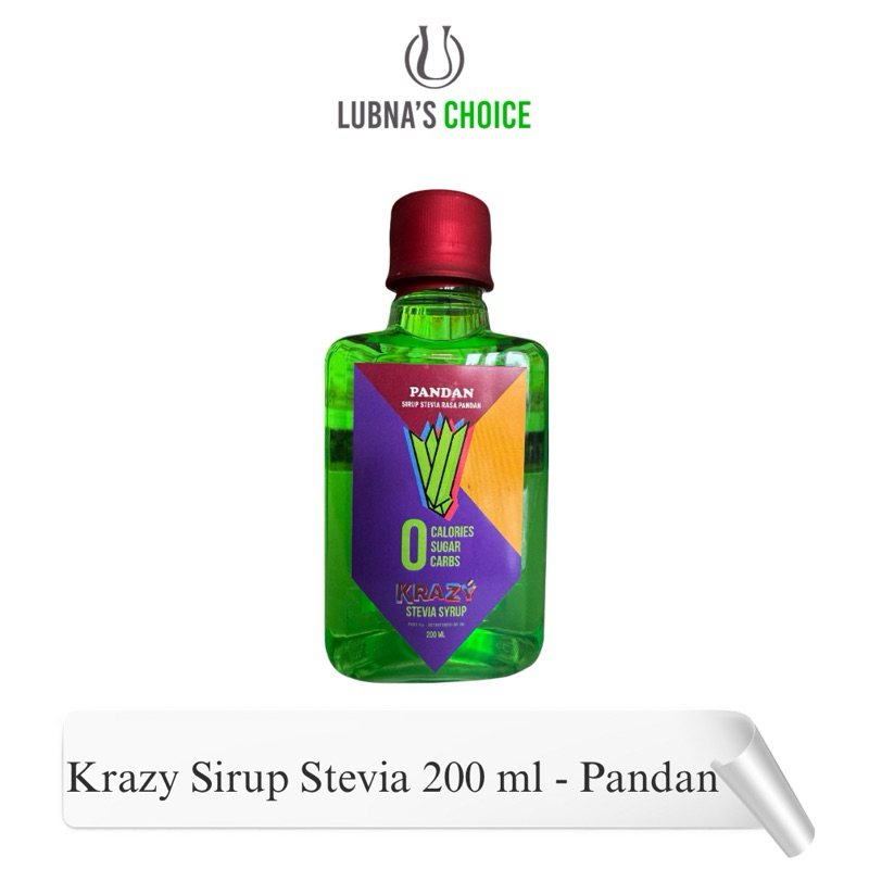 Jual KRAZY Stevia Sirup Diet - Rasa Pandan | Shopee Indonesia