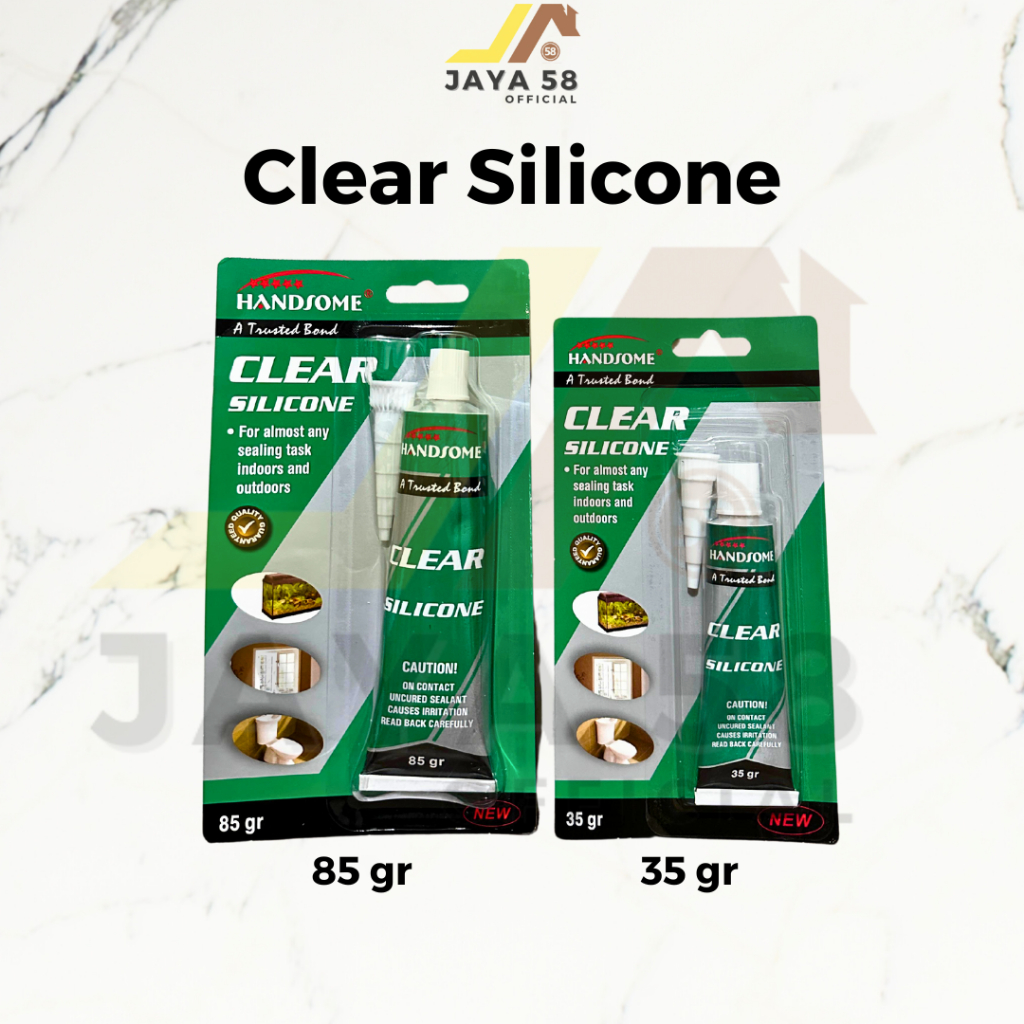 Jual Lem Kaca Lem Silicone Sealant Tube Clear / Lem Aquarium HANDSOME ...