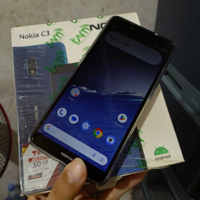 Jual Nokia C3 2020 Android 4G LTE 2/16GB MULUS FULLSET | Shopee Indonesia