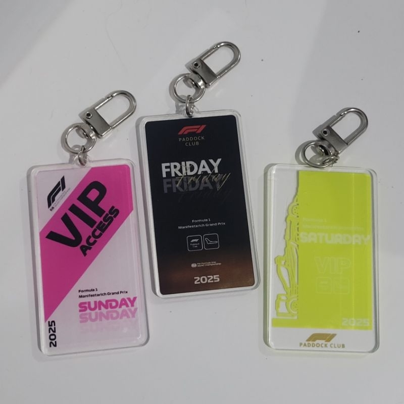 Jual Formula 1 Paddock Pass Keychain | Gantungan Kunci Paddock Pass ...