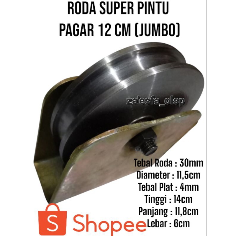 Jual Roda Pintu Super 12cm dan 15cm Ornamen Pagar Besi Berkualitas ...