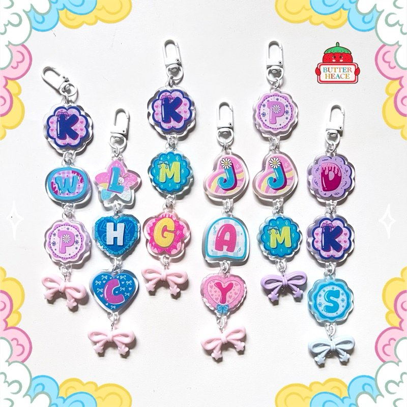 Jual KEYCHAIN ALPHABET NAME CUSTOM | KEYCHAIN NAMA HURUF EPOXY GLITTER ...