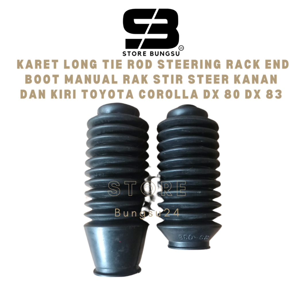 Jual SPAREPART MOBIL KARET LONG TIE ROD STEERING RACK END BOOT MANUAL ...