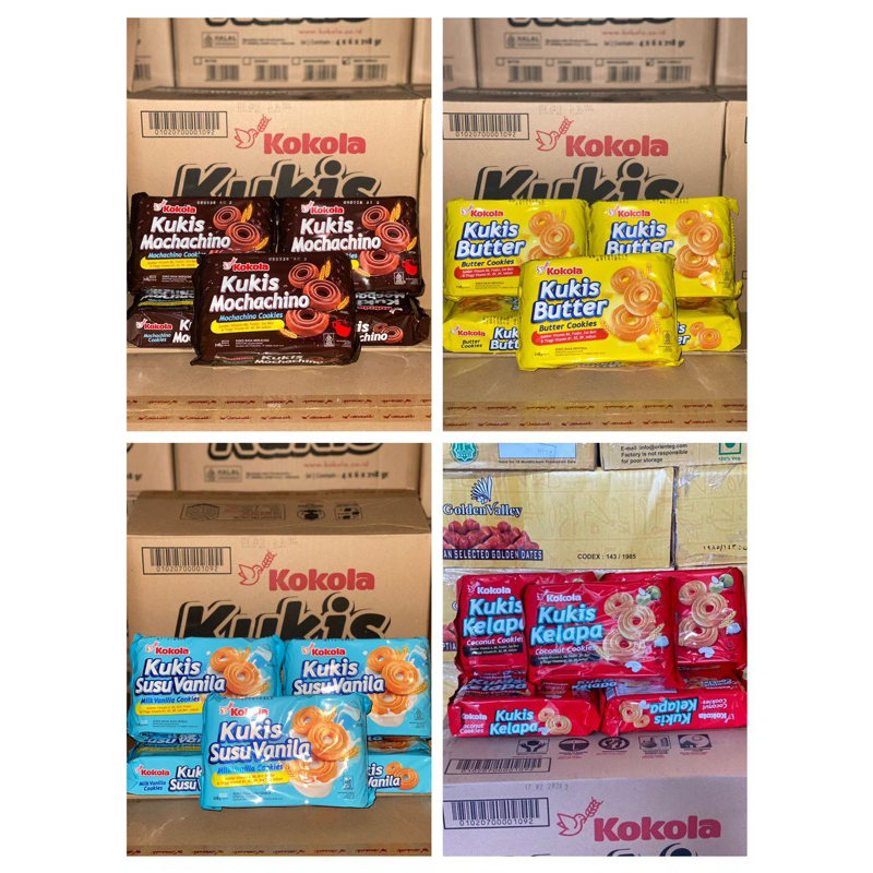 Jual ( Ecer ) KOKOLA Kukis Varian Mochachino - Butter Cookies - Susu ...