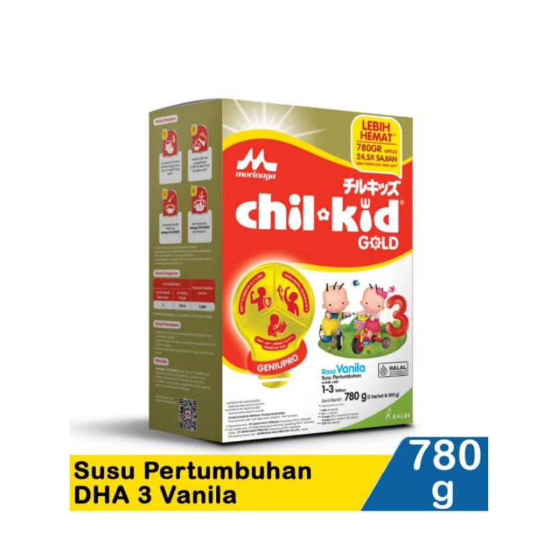 Jual Morinaga Chil Kid Susu Pertumbuhan Dha 3 Vanilla 780gr TANPA BOX | Shopee Indonesia