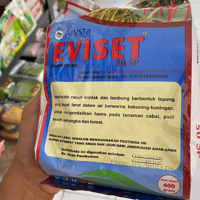 Jual Insektisida kontak dan lambung EVISET untuk cabai tomat isi 400gr ...