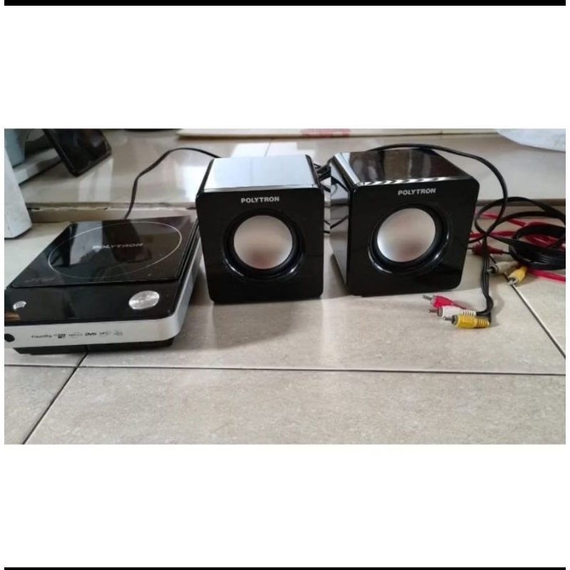 Jual DVD polytron dan 2 speaker second | Shopee Indonesia