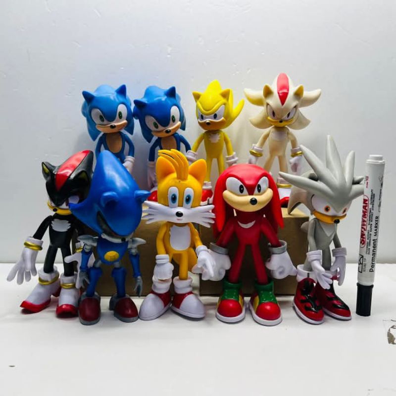 Jual mainan action figure sonic the hedgehog sega character games sonic ...