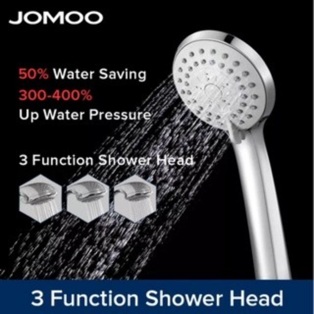 Jual JOMOO Shower Mandi 3 Mode Rain / Hand Shower / Shower Head Hemat Air Tekanan Tinggi ...