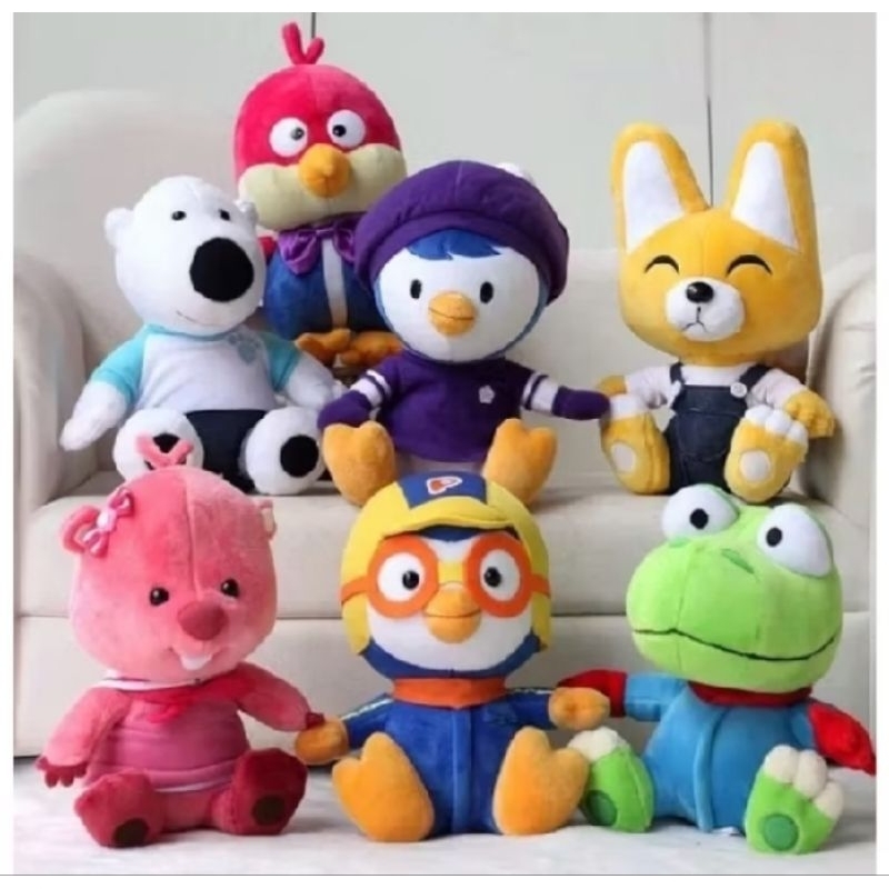 Jual Mainan Boneka Pororo And friends full Team Ukuran 25cm Bahan Yelvo ...