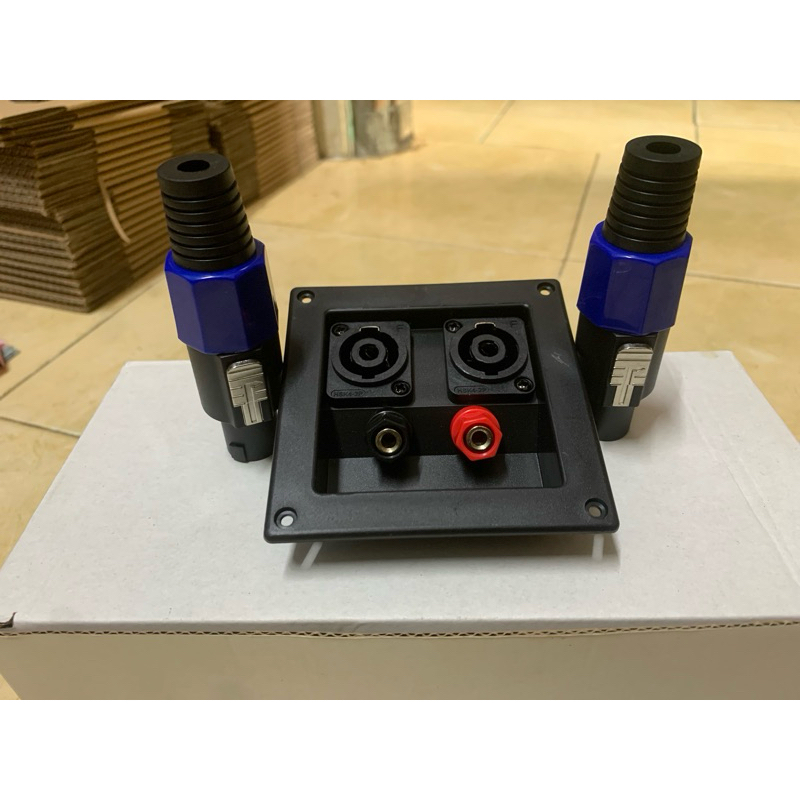 Jual Terminal Box Speaker Plus Jack Speakon | Shopee Indonesia
