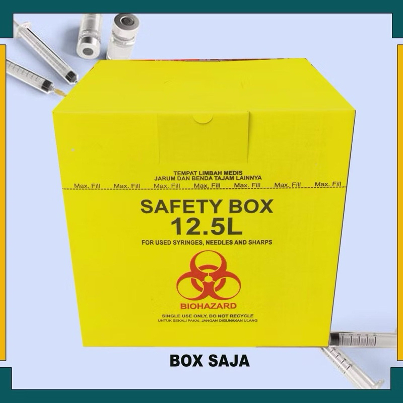 Jual Safety Box / Tempat Limbah Medis / Box Limbah Medis / Biohazard ...