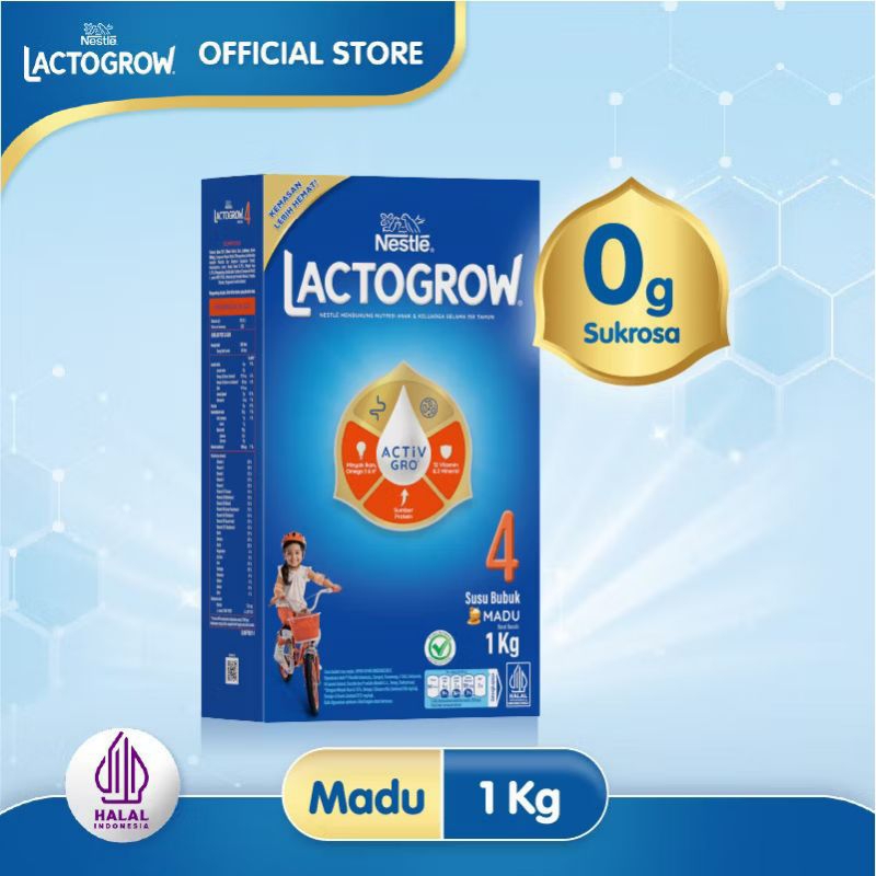 Jual Nestle Lactogrow 4 dengan ACTIVGro Susu Madu - 1kg (3 tahun keatas ...