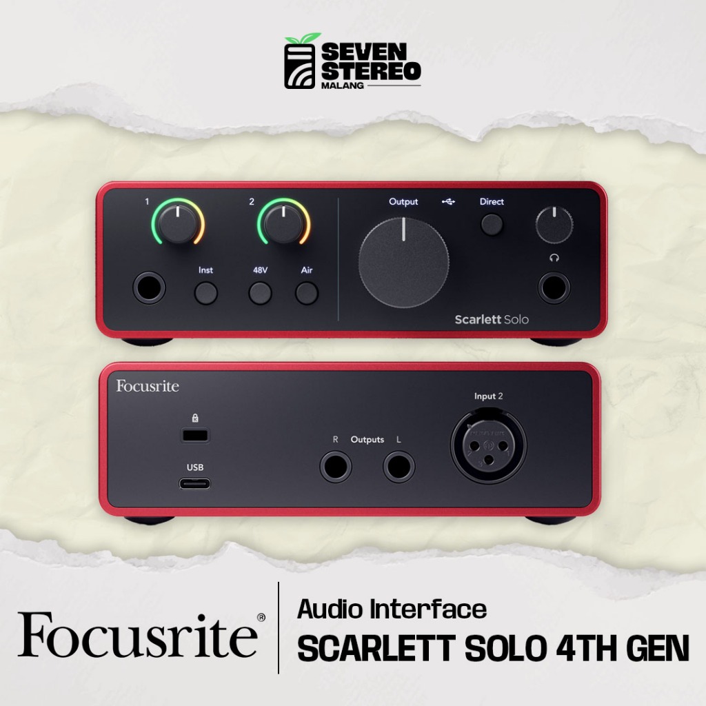 Jual Focusrite Scarlett Solo 4th Gen USB Audio Interface - Soundcard ...